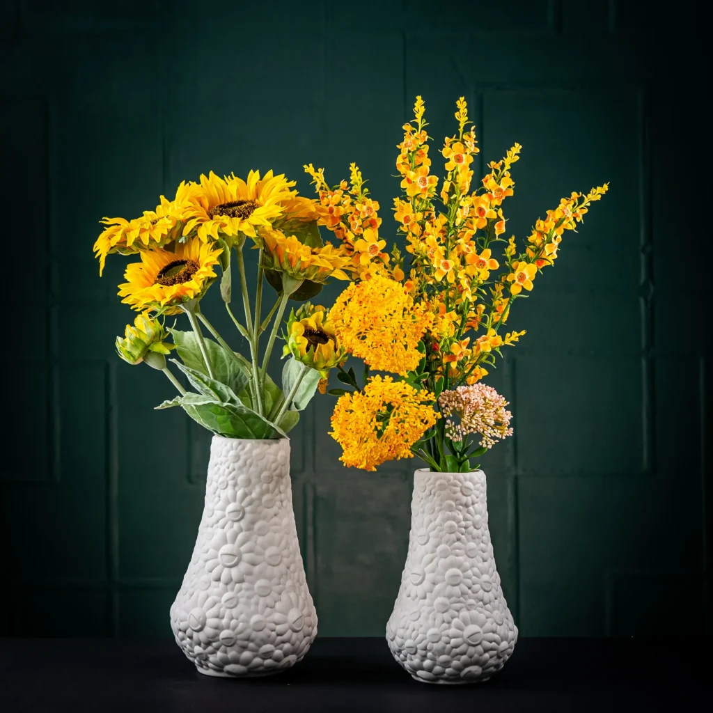 Aranjament flori artificiale in set vaze Thalia