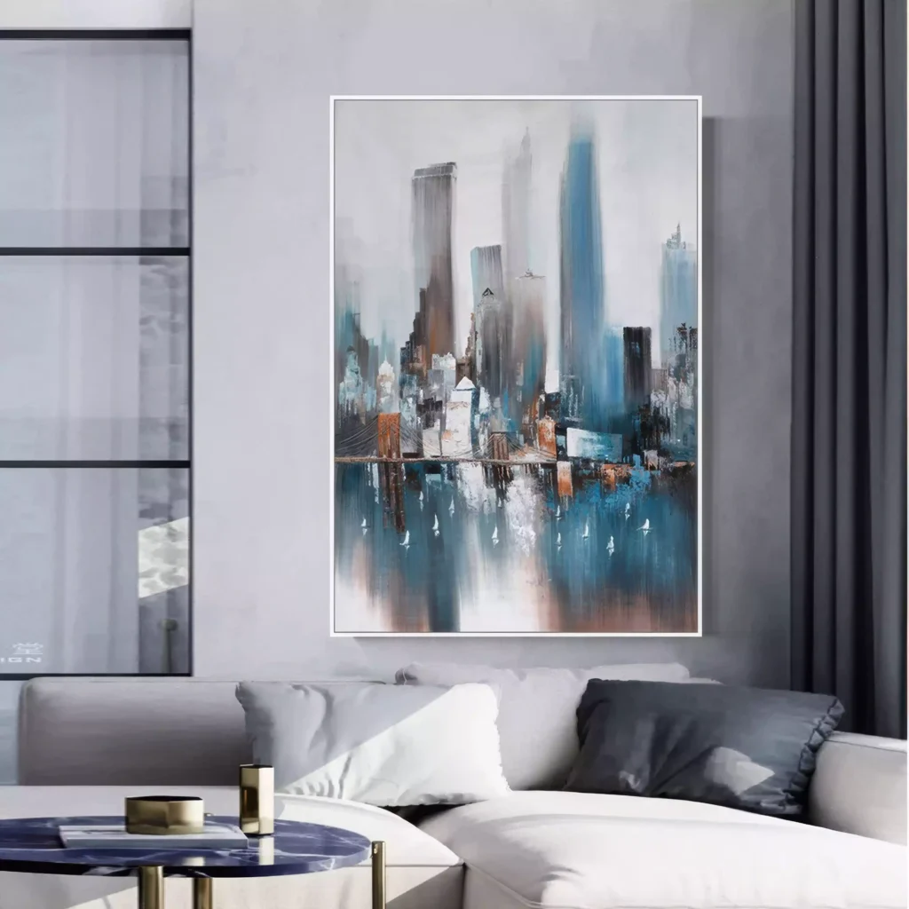 Tablouri Abstracte pictate manual în relief